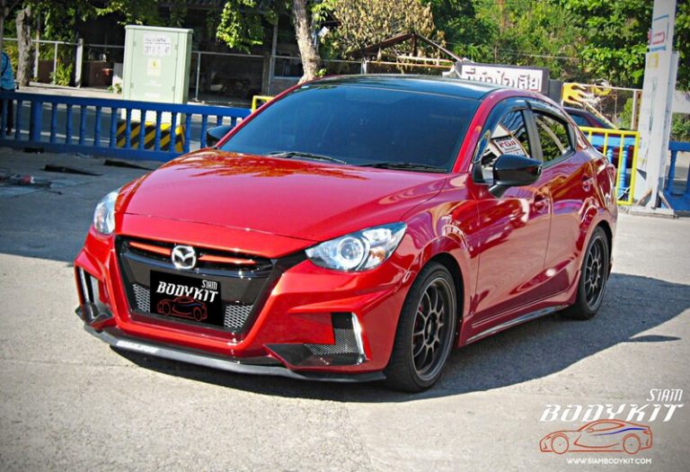 Aventador Bodykit for Mazda 2 Sedan 2016-2018 (RAW WORK) - SIAM BODYKIT