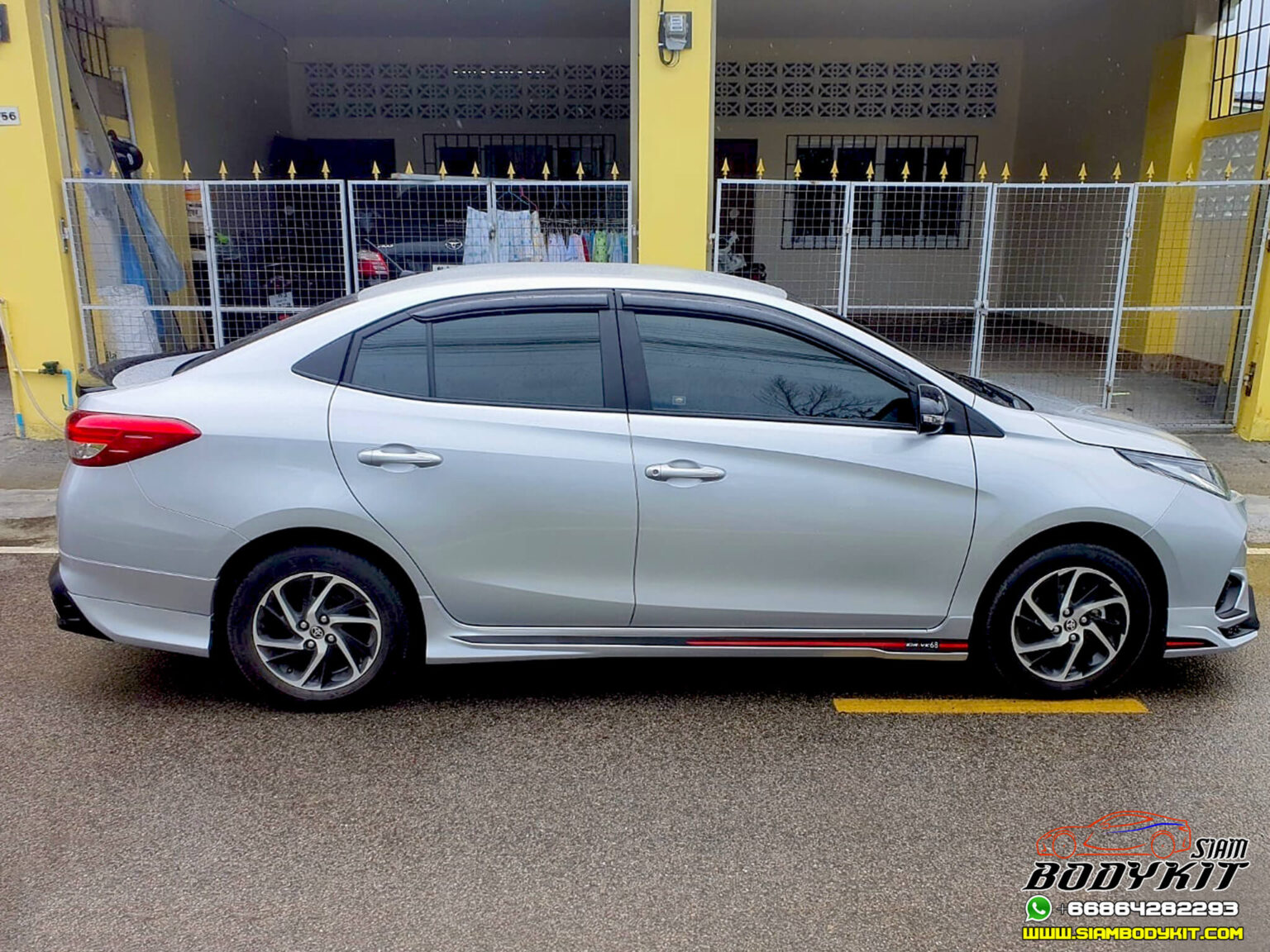 Drive68 + Ducktail spoiler Bodykit for Toyota Yaris Ativ 2020 (COLOR)