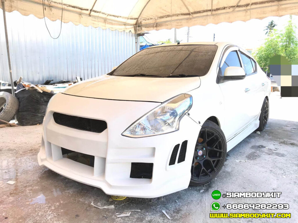 GTR + Type R15 Bodykit for Nissan Almera 2014-2019 (RAW WORK)