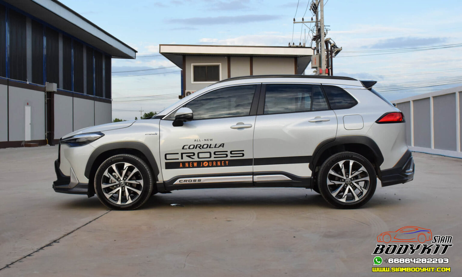 IDEO Sport FULL SET Bodykit for Toyota Corolla CROSS (BLACK & SILVER ...