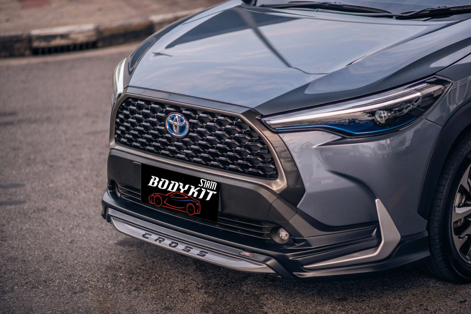 IDEO Sport FULL SET Bodykit for Toyota Corolla CROSS (BLACK & SILVER ...