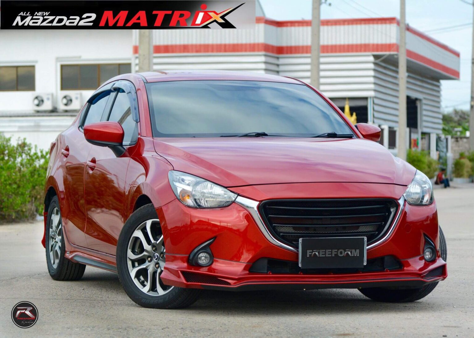Matrix (Set 4 pcs) Bodykit for Mazda 2 Sedan Skyactiv (COLOR)