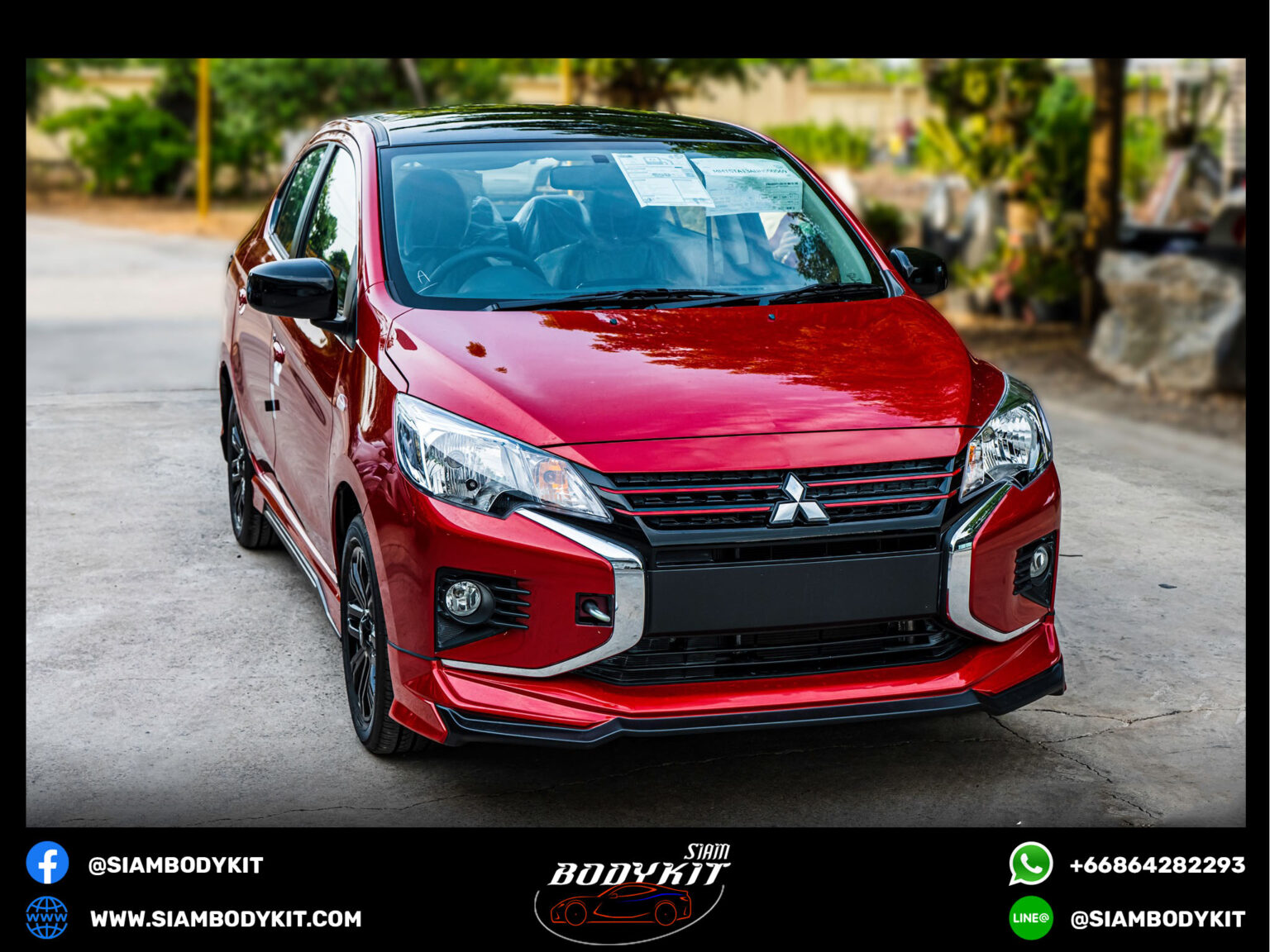 Amotriz Bodykit for Mitsubishi Attrage 2020-2021 (COLOR)