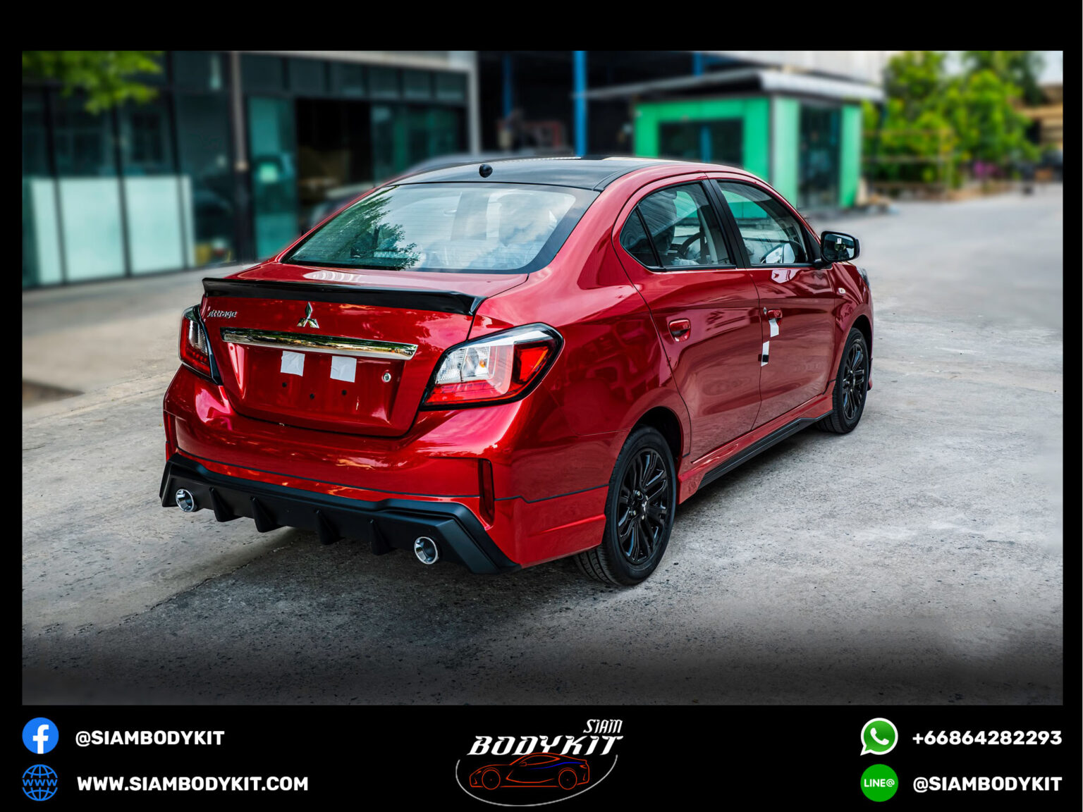 Amotriz Bodykit for Mitsubishi Attrage 2020-2021 (COLOR)
