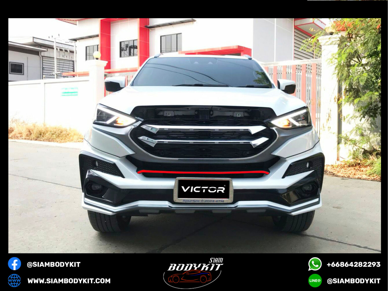 Victor (Set 2 pcs) Bodykit for ISUZU MU-X 2020-2023 (COLOR)