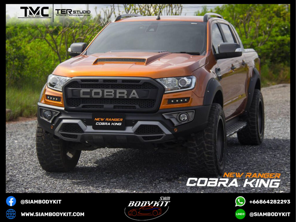 COBRA KING Bodykit for Ford Ranger 2015-2019 MC (MATTE BLACK)