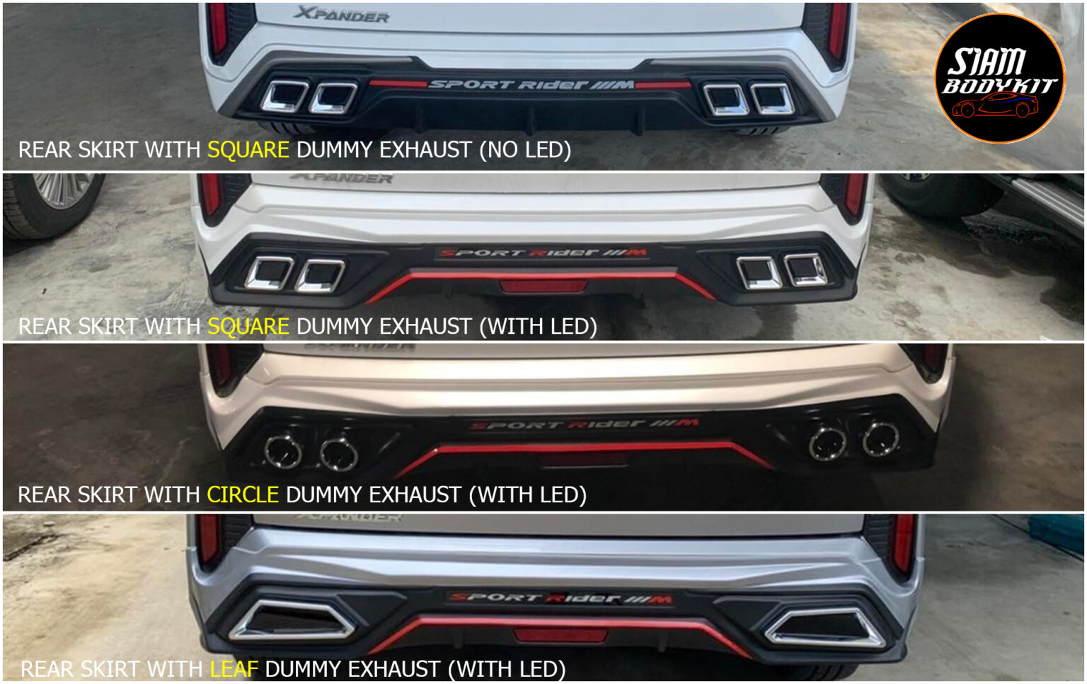 Rider V3 Body kit for Mitsubishi Xpander MC 2022 (COLOR)