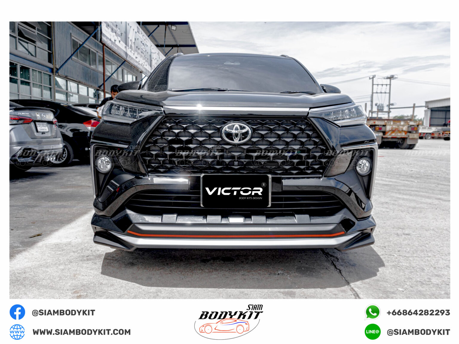 VICTOR Body kit for Toyota Veloz (COLOR) - SIAM BODYKIT