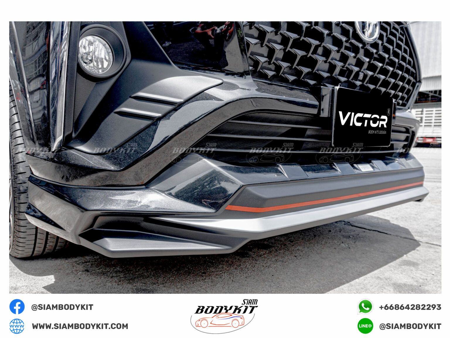 VICTOR Body kit for Toyota Veloz (COLOR) - SIAM BODYKIT