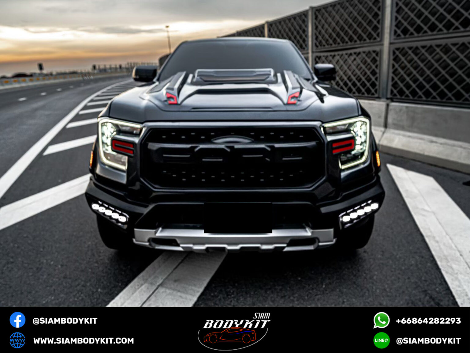 T-SPORT ll Body kit for Ford Ranger 2022-2023 Next Gen - SIAM BODYKIT