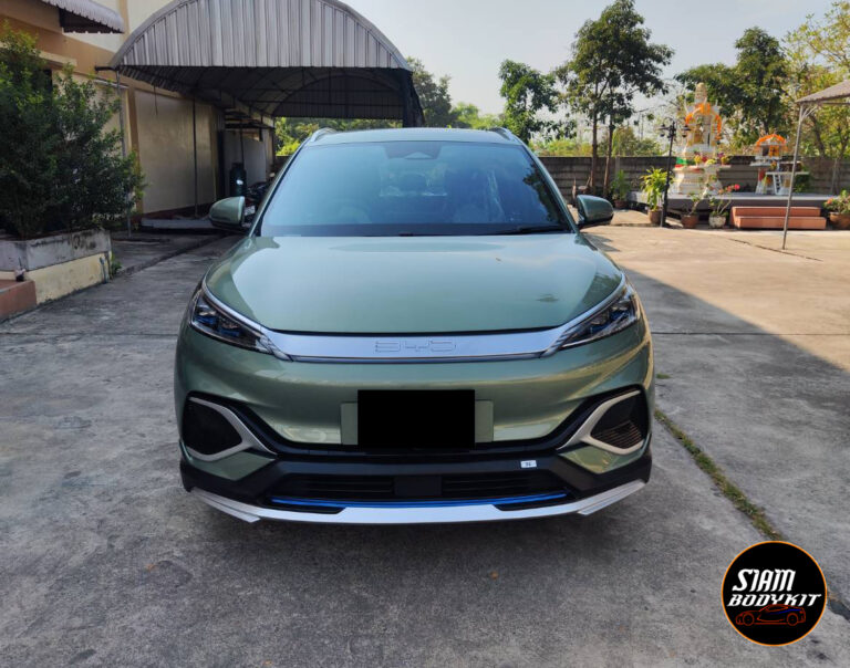 XTHEME Bodykit for BYD ATTO3 (Matte Black color with silver and blue line)