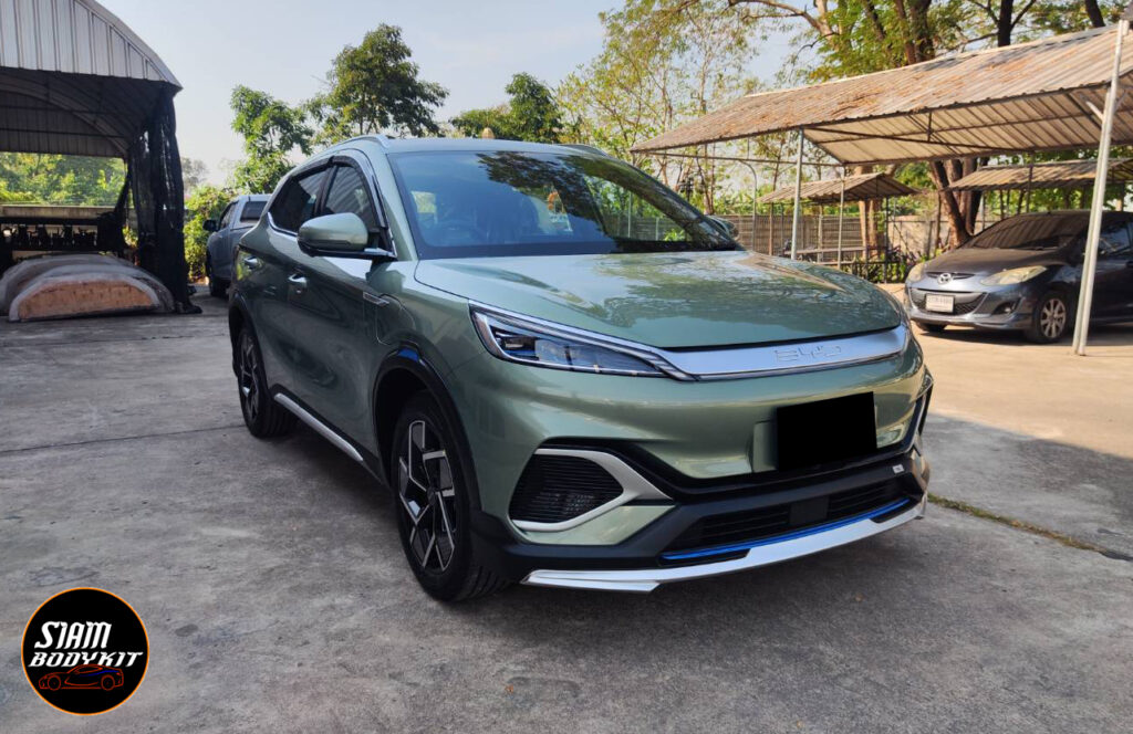 XTHEME Bodykit for BYD ATTO3 (Matte Black color with silver and blue line)