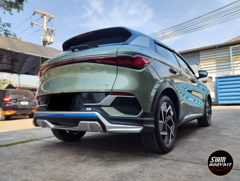 XTHEME Bodykit for BYD ATTO3 (Matte Black color with silver and blue line)