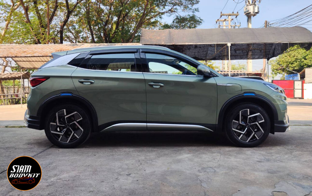 XTHEME Bodykit for BYD ATTO3 (Matte Black color with silver and blue line)