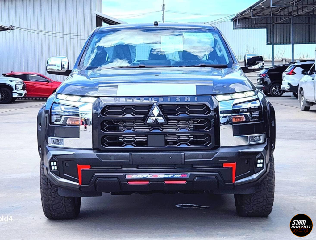 Rider Bodykit for Mitsubishi Triton Double Cab 2023-2025 (Matte black ...